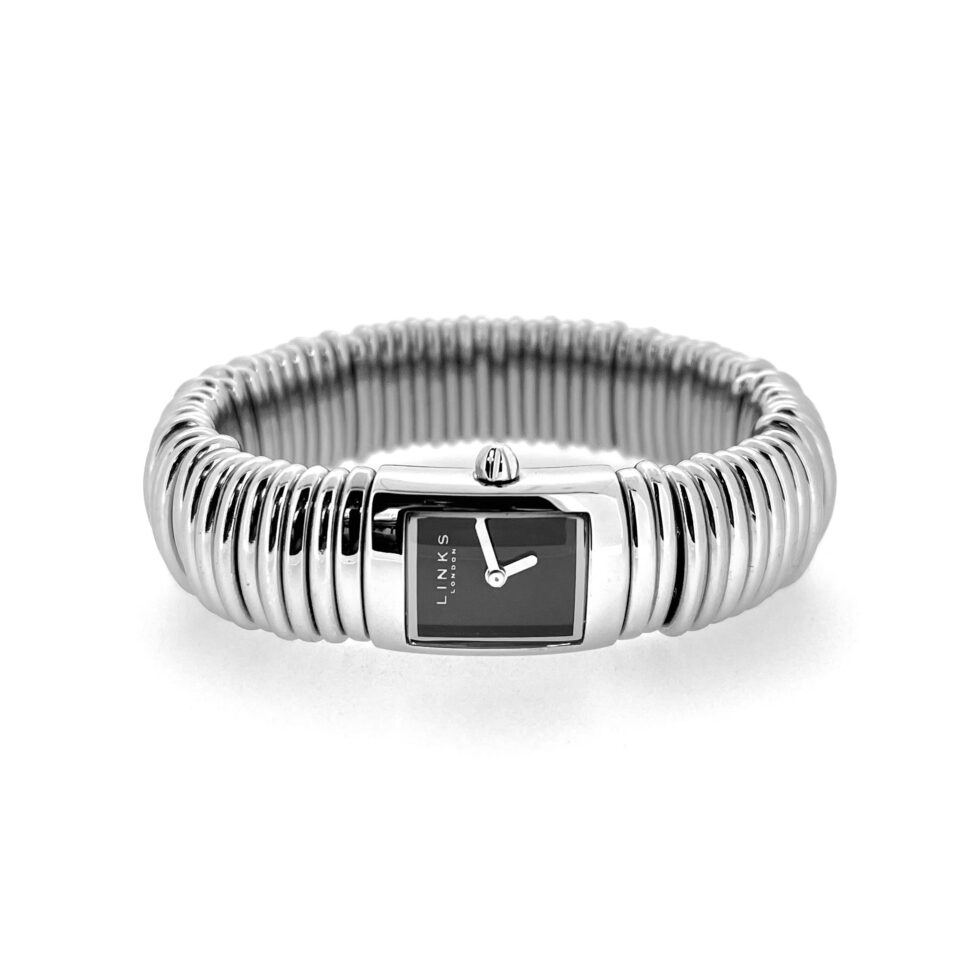 Links of London Sweetie Watch 6080.0019 – Black Dial Rectangular ...